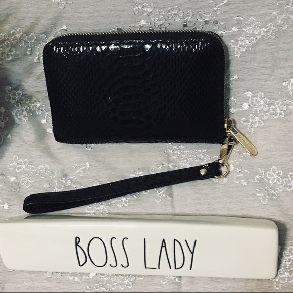 MICHAEL Michael Kors | Bags | Michael Kors Python Zip Around Wallet Euc ...